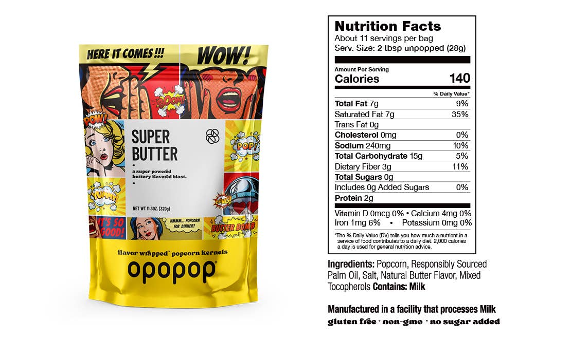 Super Butter 320g Big Bags Popcorn Kernels – Now & Then Boutique