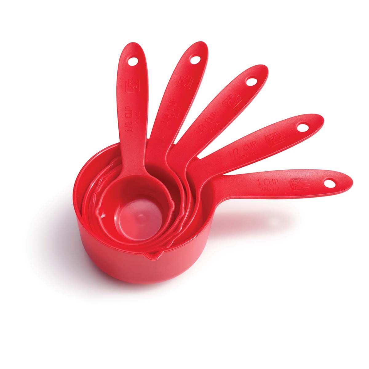 Lightweight Red Measuring Cups – Now & Then Boutique