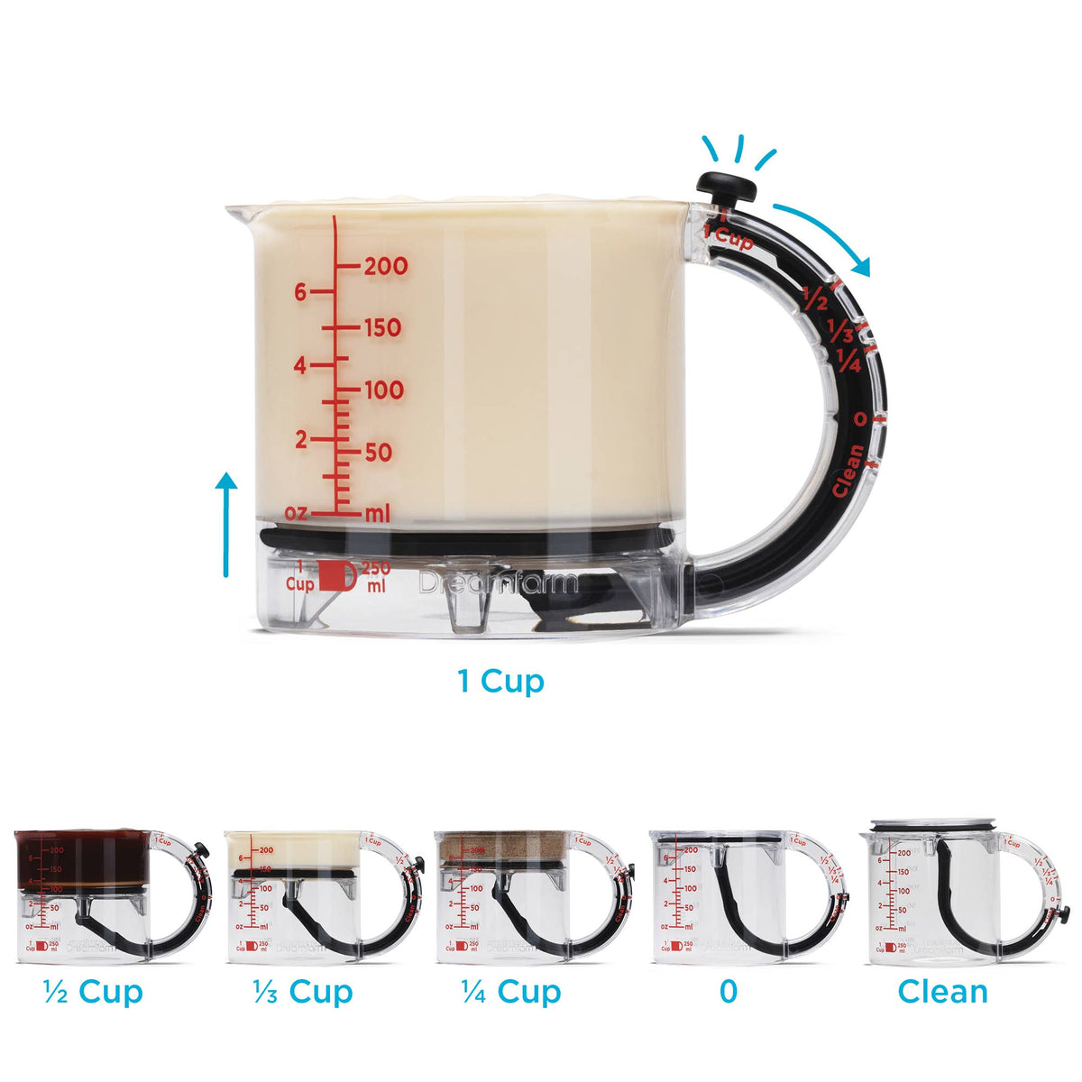 Upcup - 1 Cup - Scrape Up Measuring Cup – Now & Then Boutique