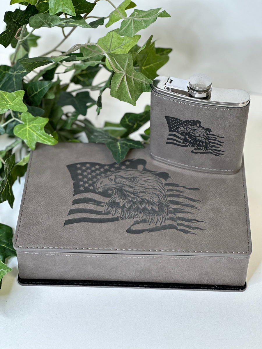 Leatherette Flask Set – Now & Then Boutique